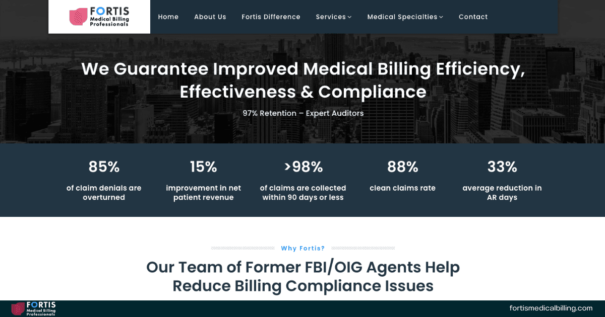 Dental Billing Services - Fortis Medical Billing